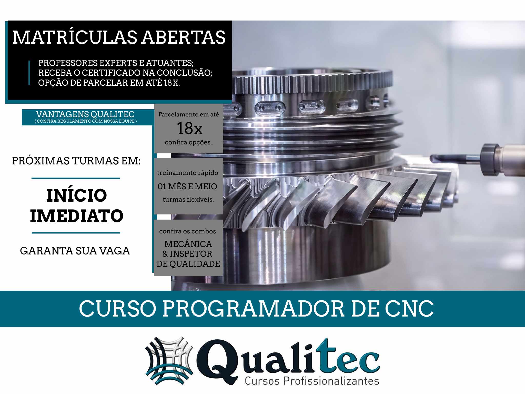 Qualitec Cursos Profissionalizantes - Curso Operador de Máquinas ...